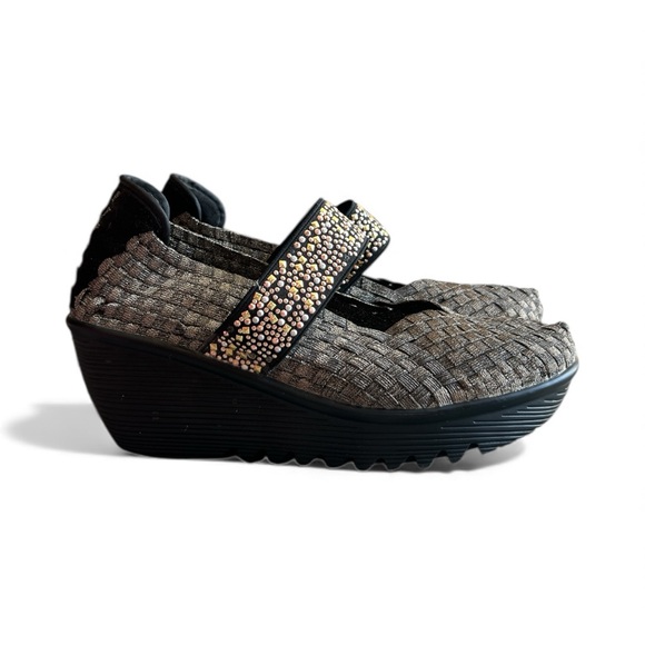 bernie mev. | Shoes | Bernie Mev Lulia Woven Mary Jane Wedge Shoes ...